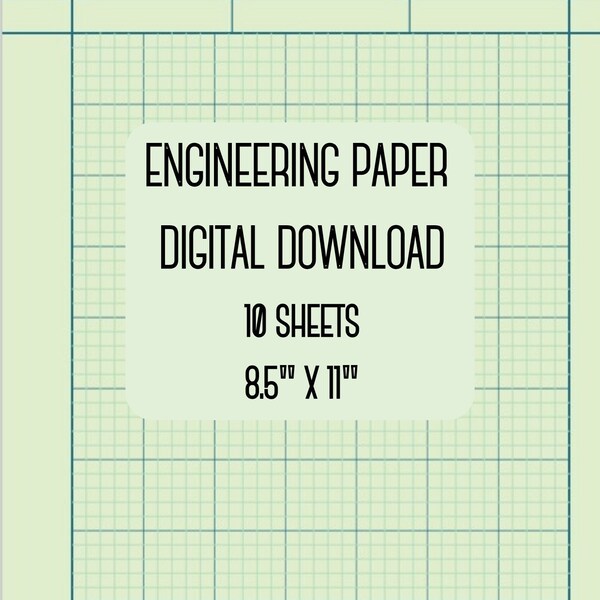 Engineering Paper - Etsy