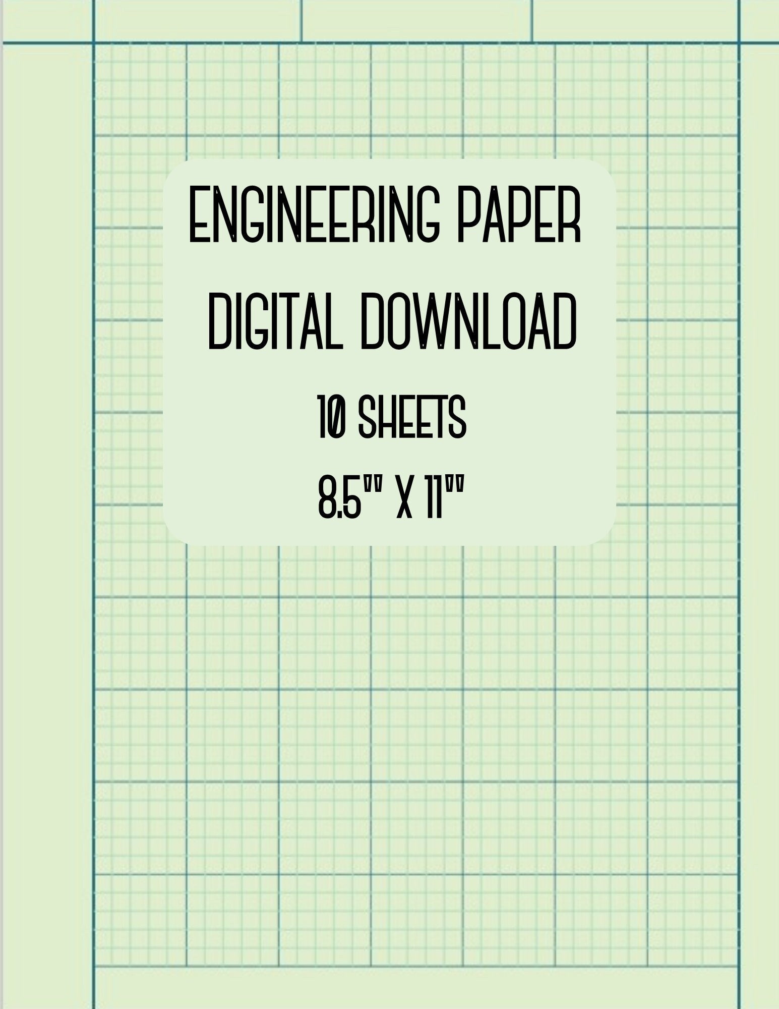 Engineering Paper - Etsy