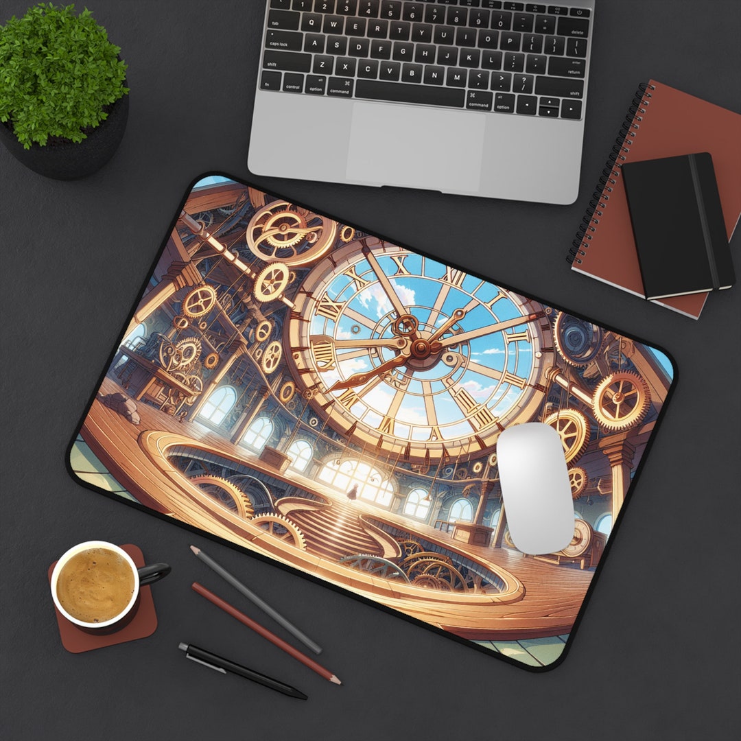 Clock Tower Desk Mat Mechanical Mousepad Anime Gaming Mousepad Gamer ...
