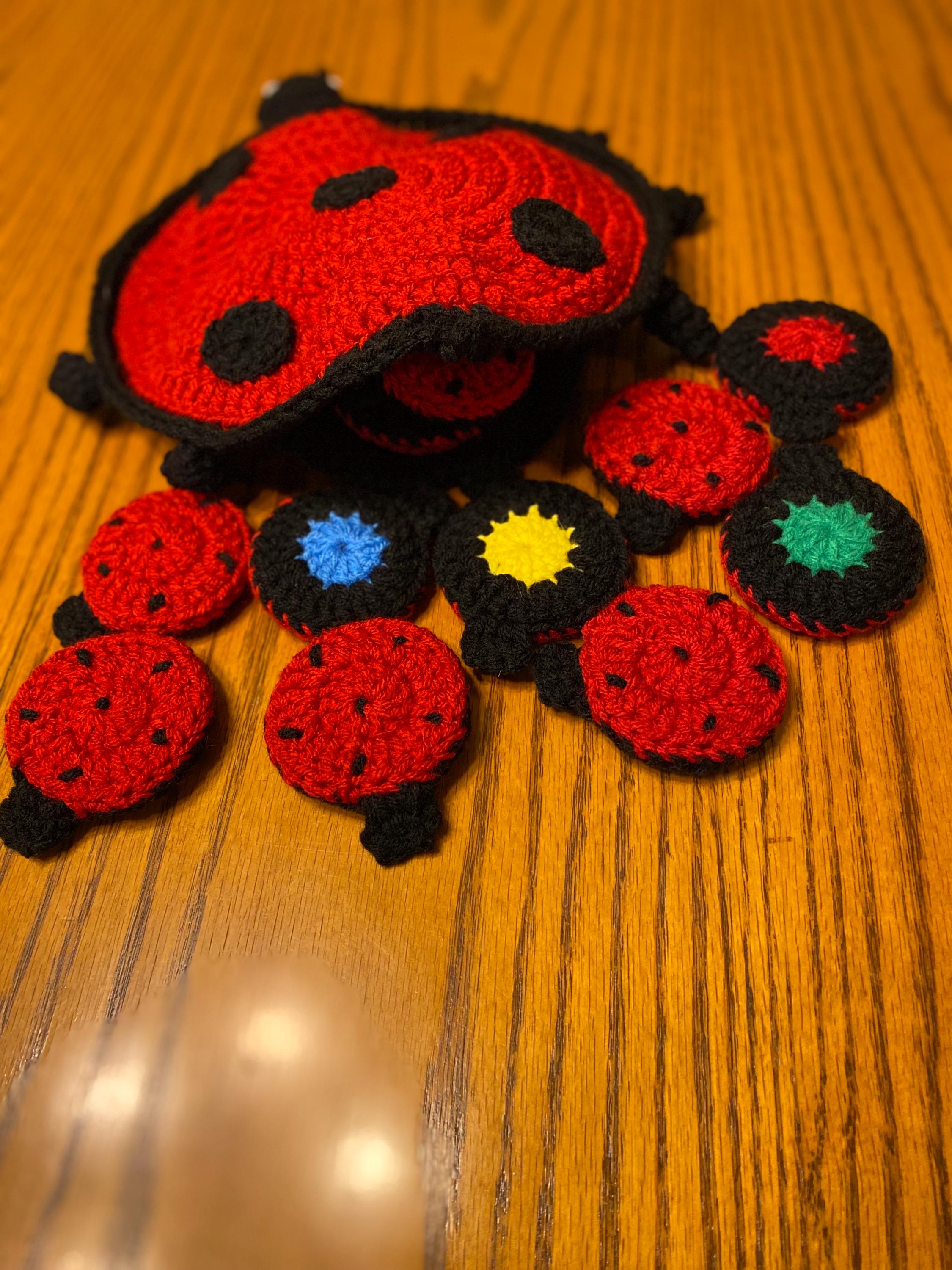 Crochet Ladybug Matching Game - Etsy