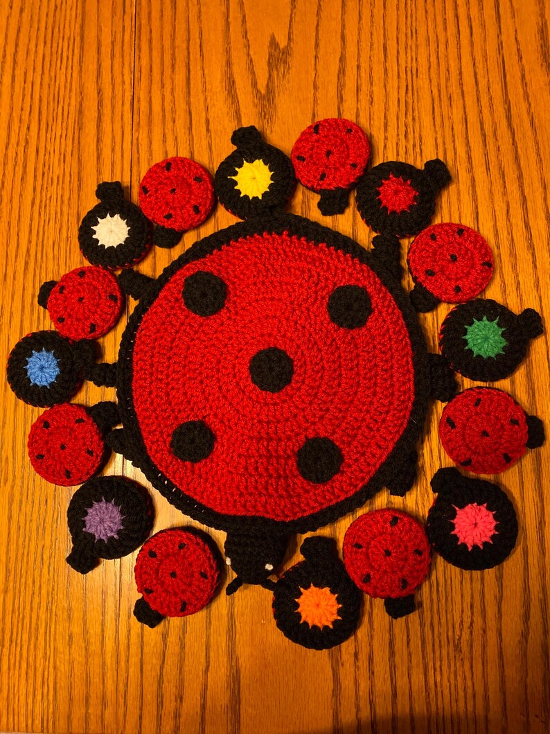 Crochet Ladybug Matching Game - Etsy