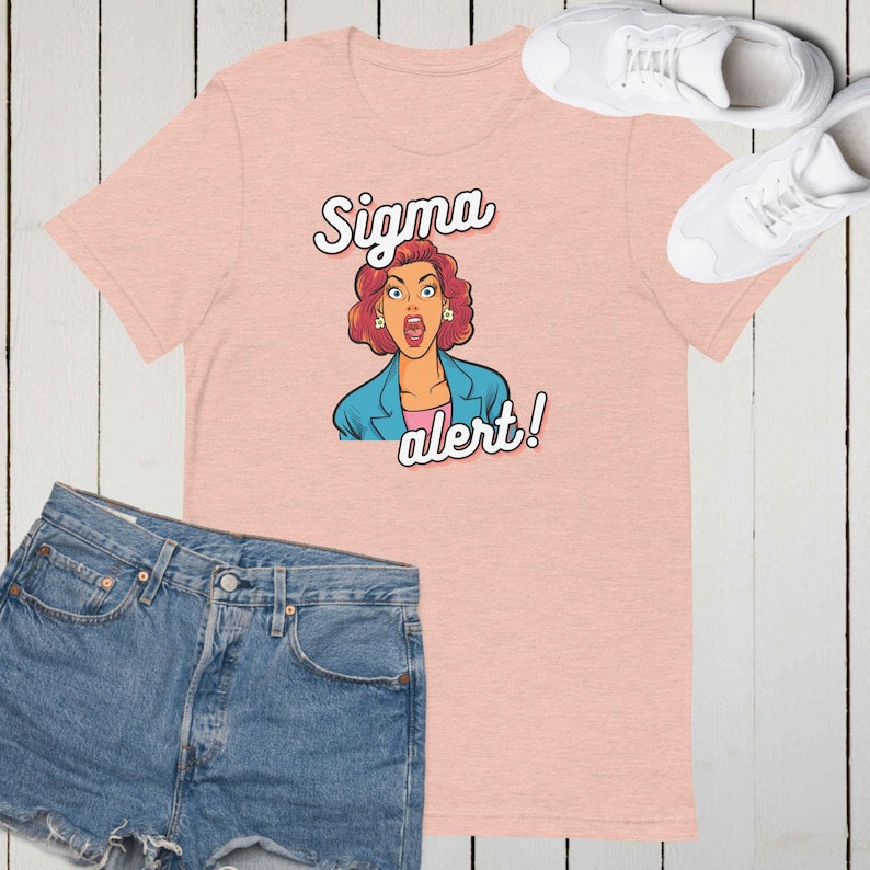 SIGMA ALERT Premium Unisex T-shirt, Graphic Tee, Casual Wear, Women's ...