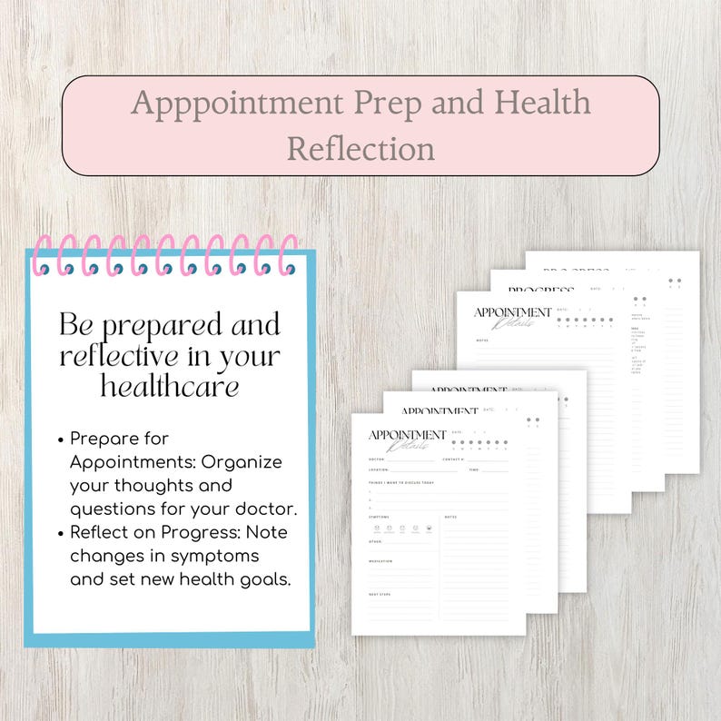 Medication & Symptom Tracker: Doctor Visit Planner (PDF Download) - Etsy