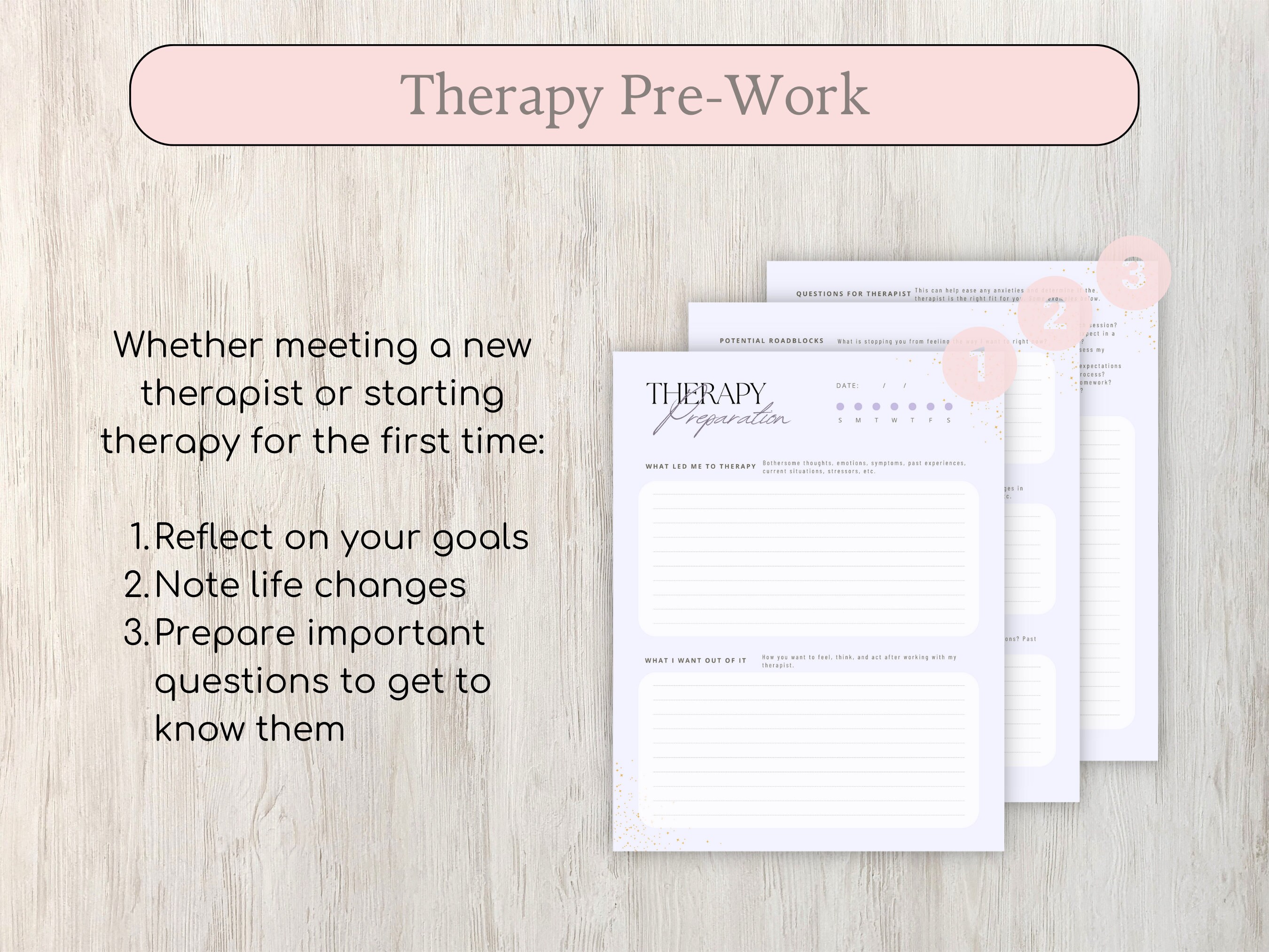 Therapy Notes, Before and After Therapy Session, Therapy Goal Planner ...