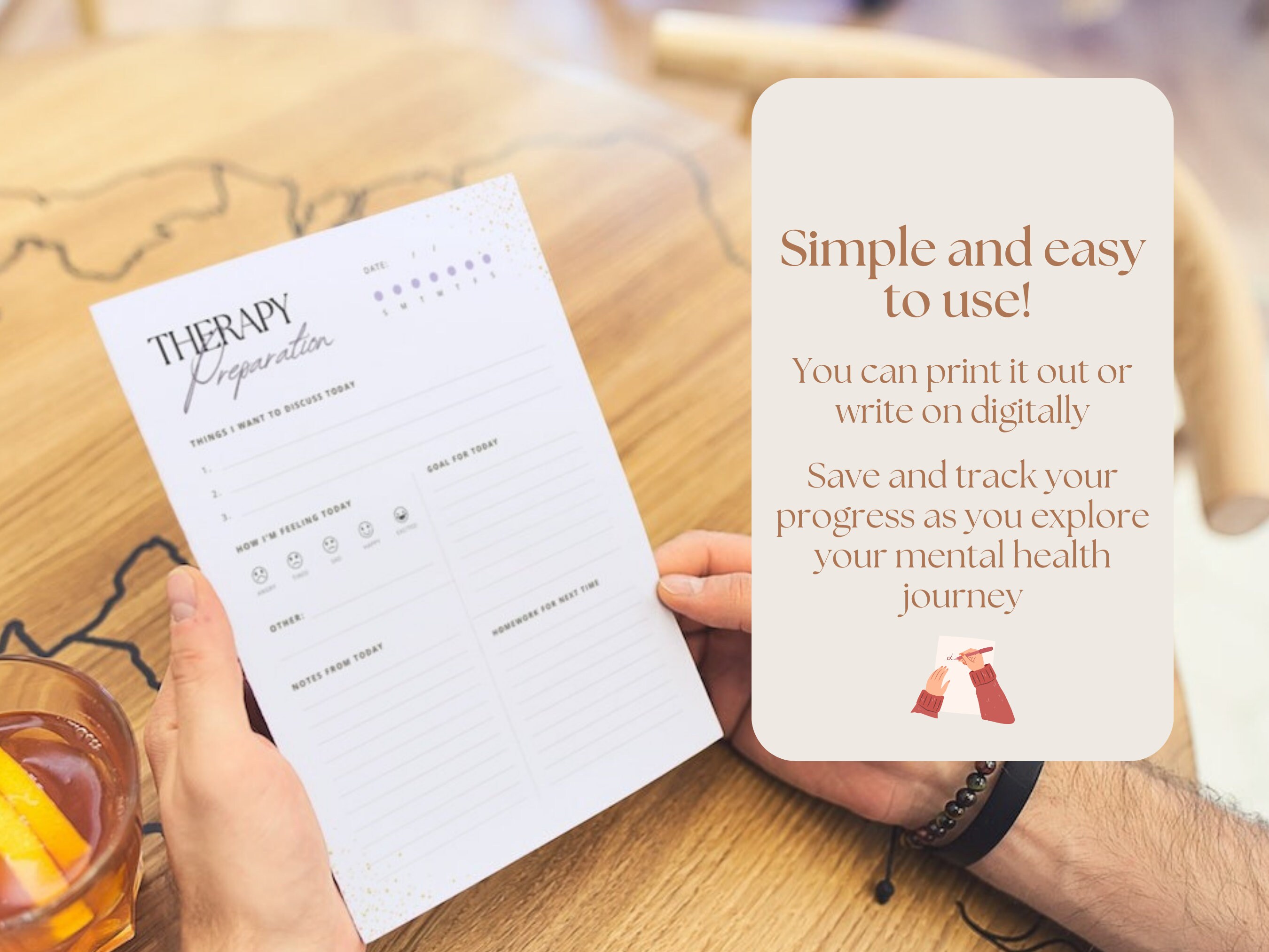 Therapy Notes, Before and After Therapy Session, Therapy Goal Planner ...