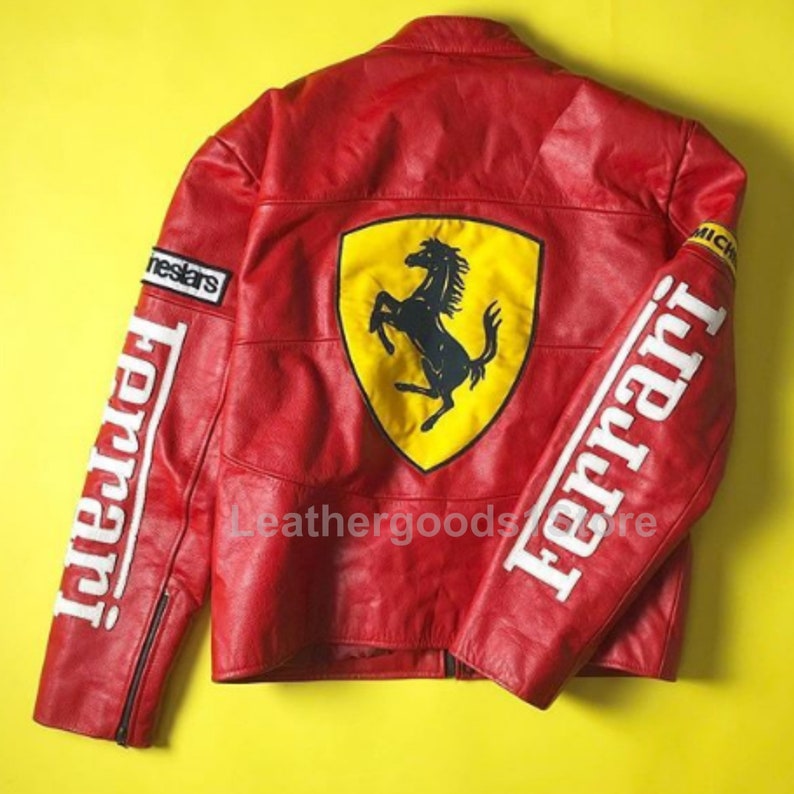 RACING JACKET, Red Ferrari Racing Jacket, Ferrari F1, Red Ferrari ...