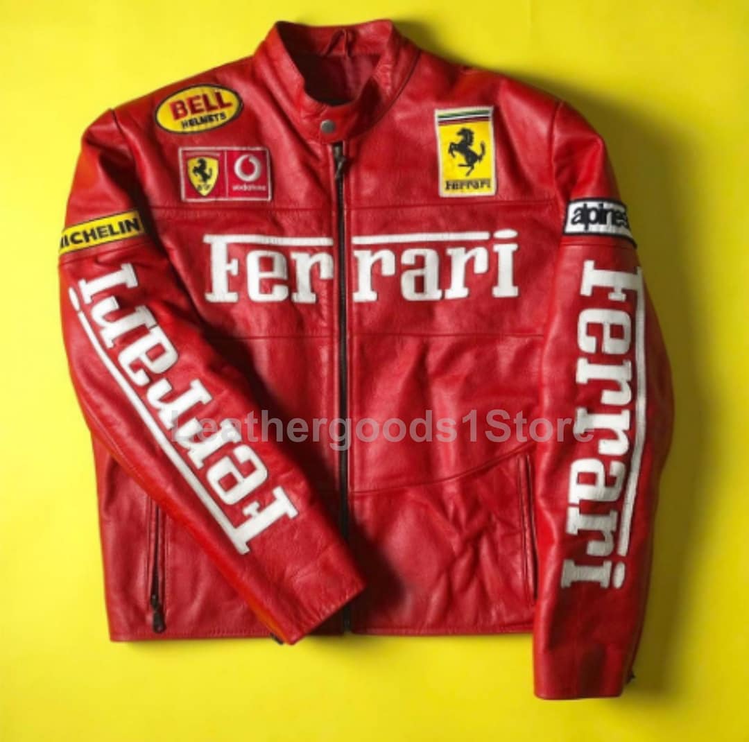 RACING JACKET, Red Ferrari Racing Jacket, Ferrari F1, Red Ferrari ...