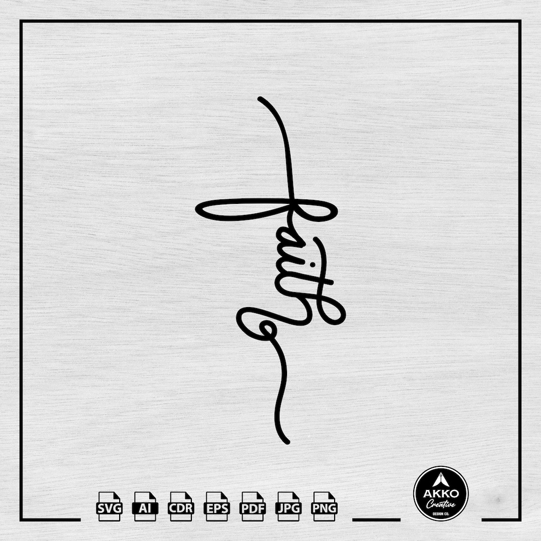 Faith Svg Png, Faith Cross Svg Png, Faith Hand Lettering Svg, Christian ...