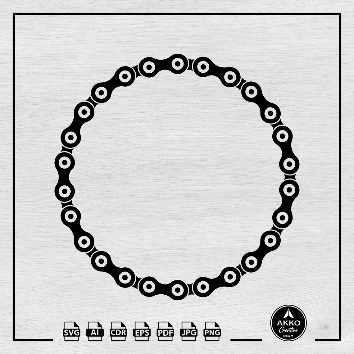 Bicycle Chain Svg Png, Bike Chain Link Svg, Cycle Chain Gear Svg, Bike ...