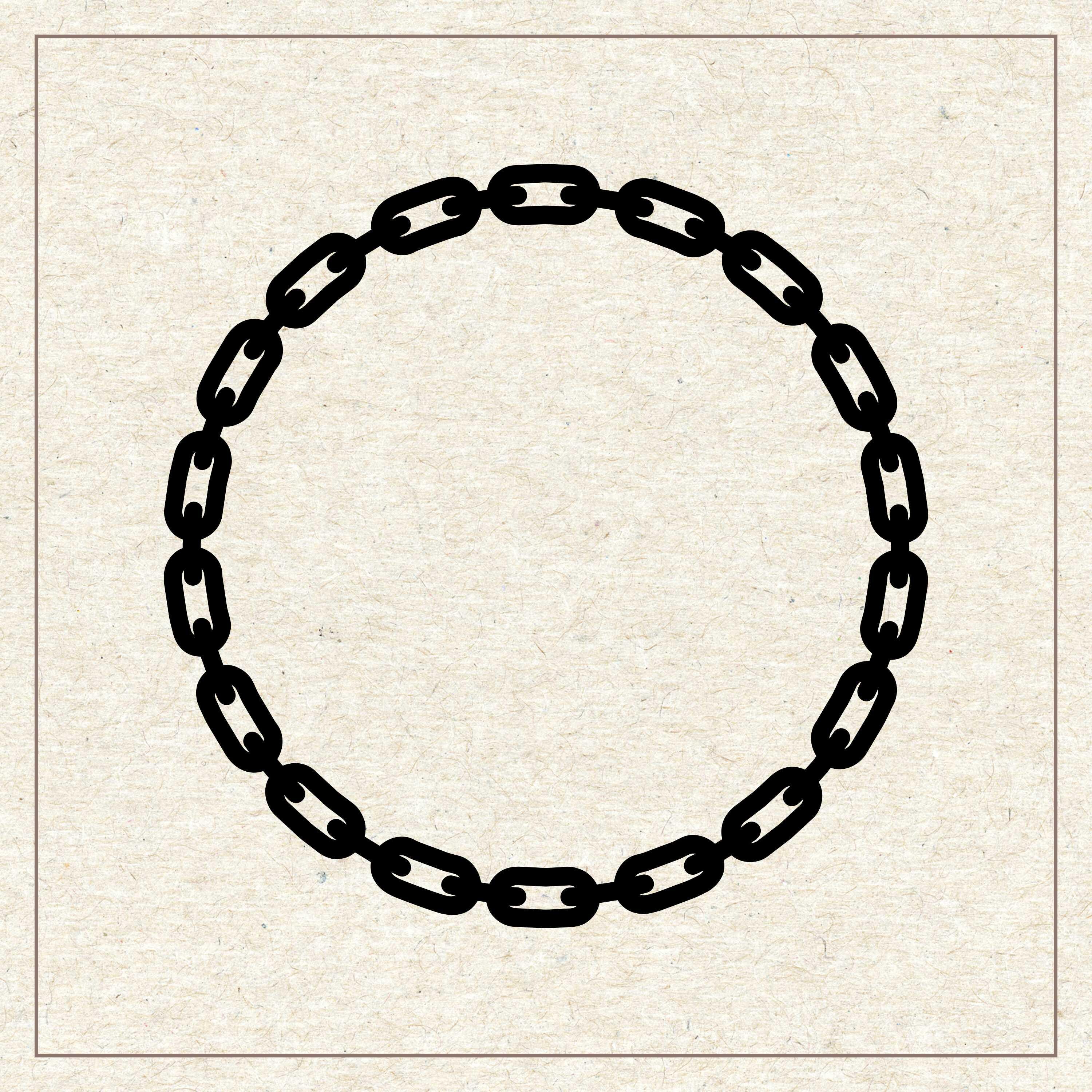 Chain Circle Svg Png, Metal Chain Round Frame Border Clipart, Cricut ...