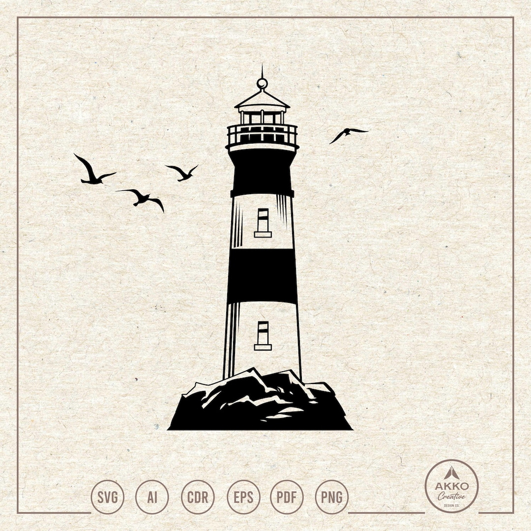 Lighthouse Svg Png, Nautical Clipart, Cricut Silhouette Plotter Cut ...