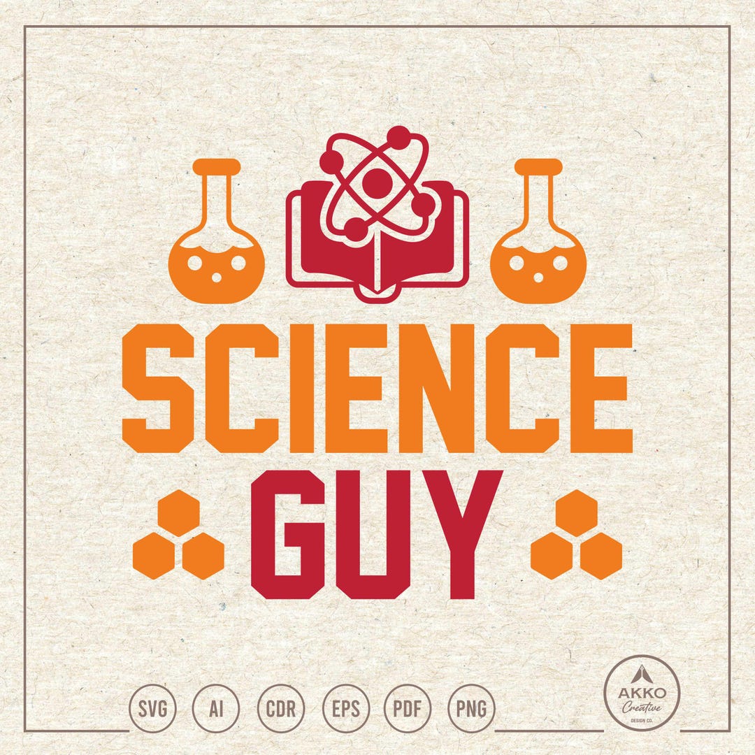 Science Guy Svg Png, Scientist Shirt, Clipart, Cricut Silhouette ...