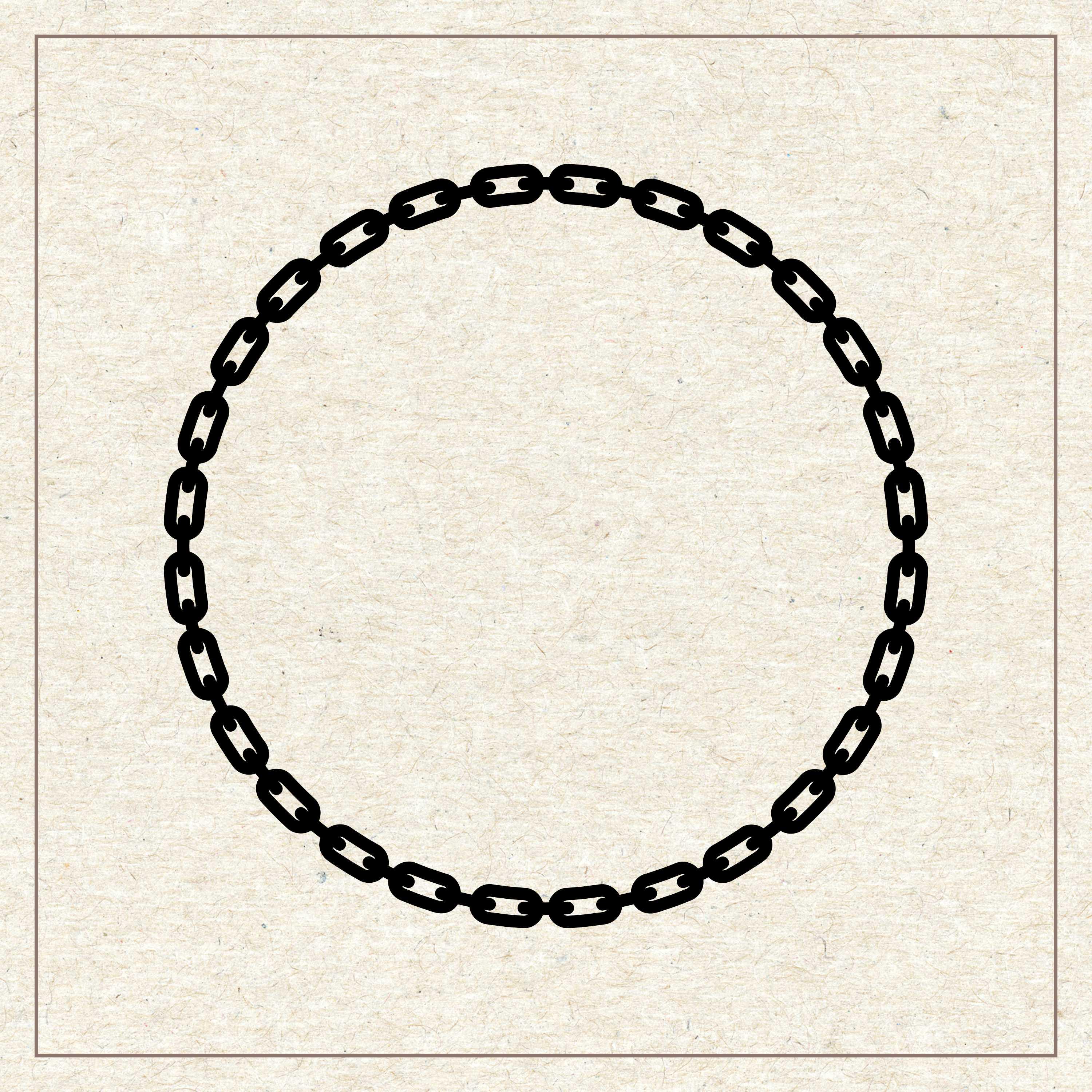 Chain Circle Svg Png, Metal Chain Round Frame Border Clipart, Cricut ...
