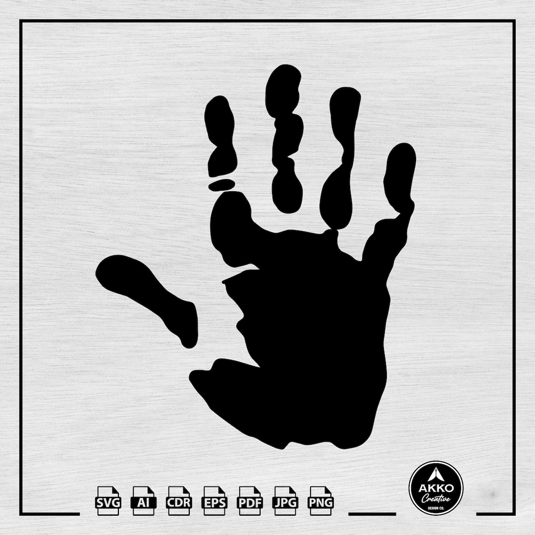 Handprint Svg Png, Hand Print Svg, Hand Painted Svg, Hands Svg, Hand ...