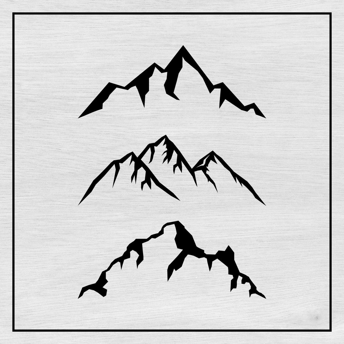 Mountain Bundle Svg Png, Mount Svg, Snowy Mountains Svg, Mountain ...