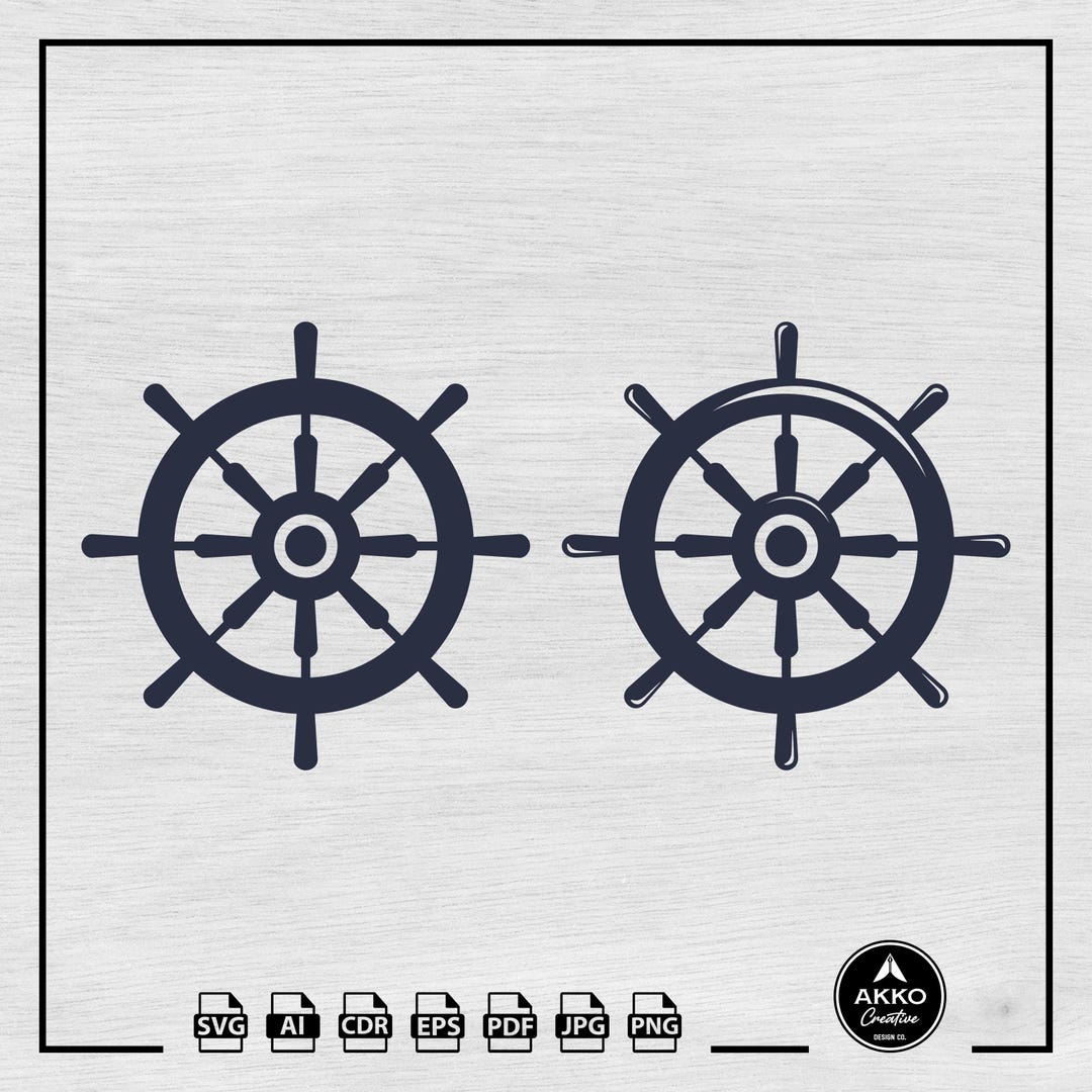 Rudder Svg Png, Ship Steering Wheel Svg, Boat Wheel Svg, Nautical Wheel ...