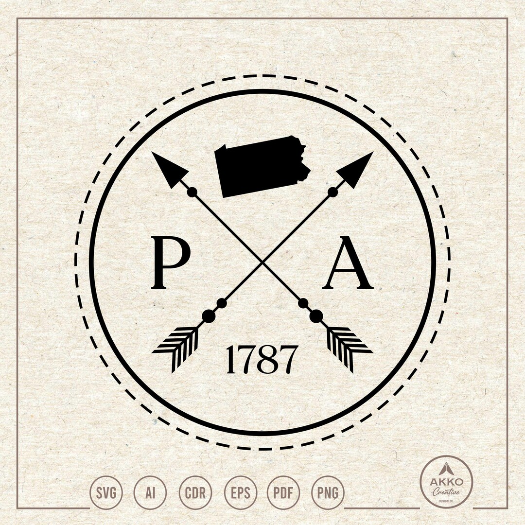 Pennsylvania Svg Png, Clipart, Cricut Silhouette Plotter Cut File - Etsy