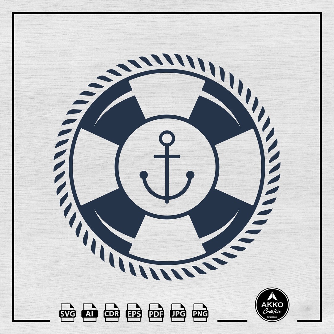 Life Preserver Svg Png, Life Buoy Ring Svg, Rescue EMT Svg, Life Line ...