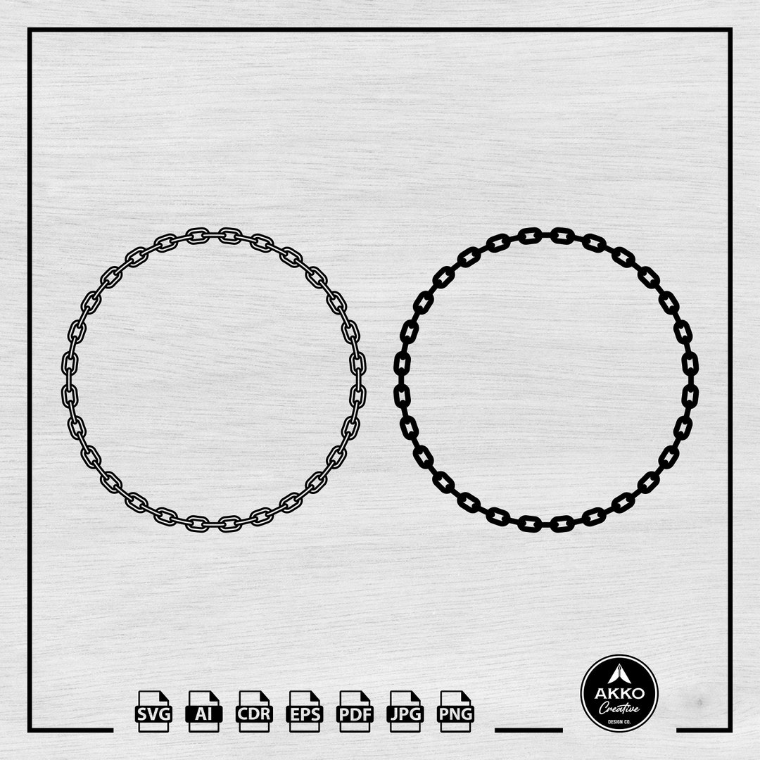 Chain Circle Svg Png, Nautical Chain Svg Png, Chain Rope Svg Png, Chain ...