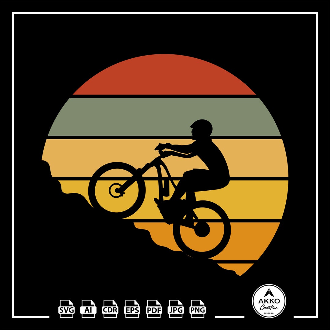 Trail Ride Svg Png, Cycle Svg, Mountain Bike Svg, Bicycle Svg, MTB Svg ...