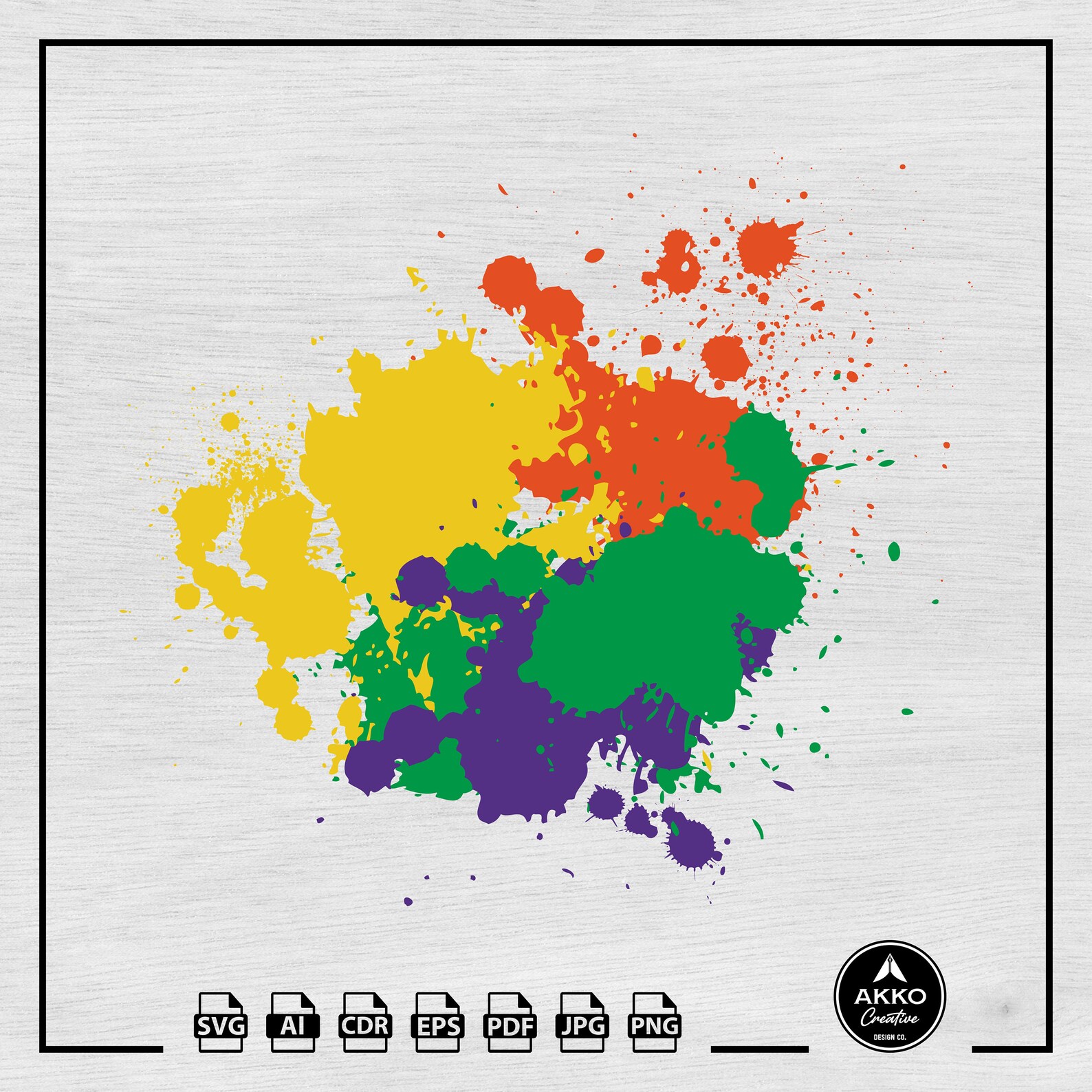 Paint Splatter Svg Png, Color Splash Svg, Ink Splatter Svg, Water ...