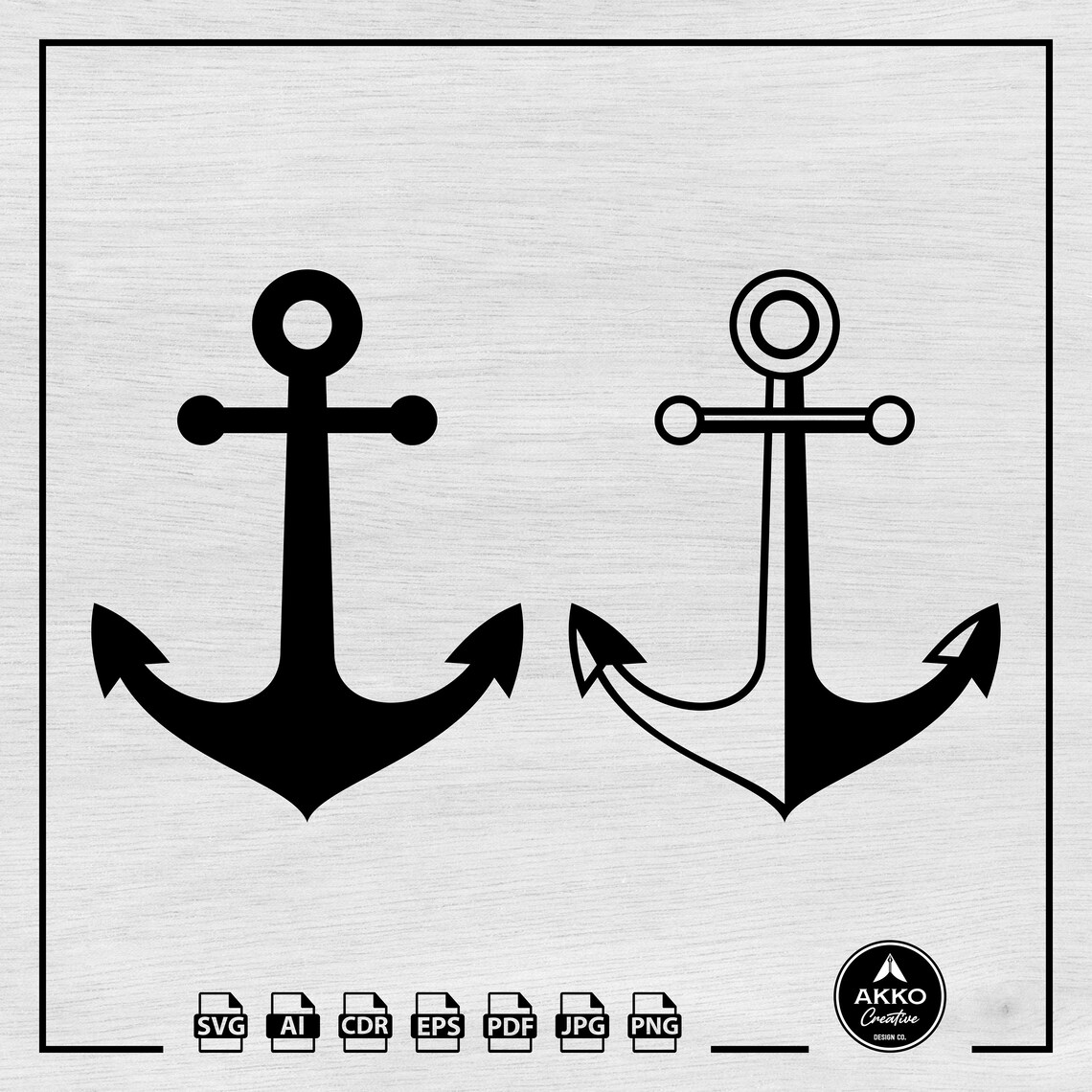 Ancre Svg Png, contour ancre Svg, Svg ancre nautique marine, ligne d ...