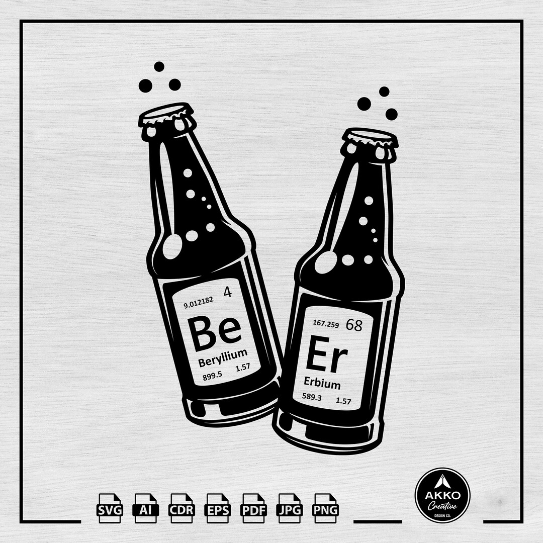 Beer Svg Png, Beer Bottle Svg, Brewery Svg, Periodic Table Element Svg ...
