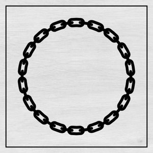 Chain Circle Svg Png, Metal Chain Link Svg, Nautical Chain Svg, Chain ...