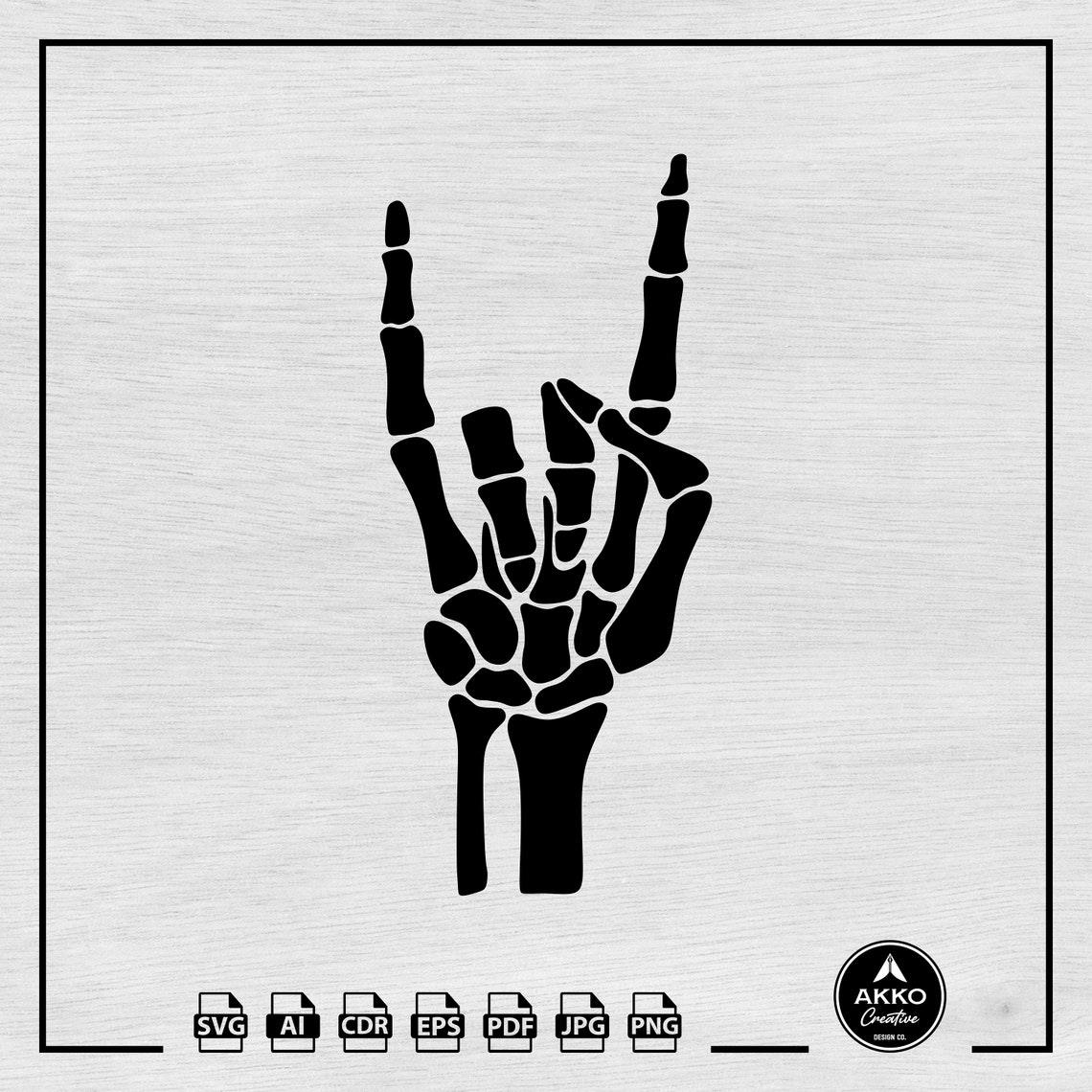 Rock on Bone Hands Svg Png, Skeleton Rock Horns Svg, Skeleton Hands Svg ...