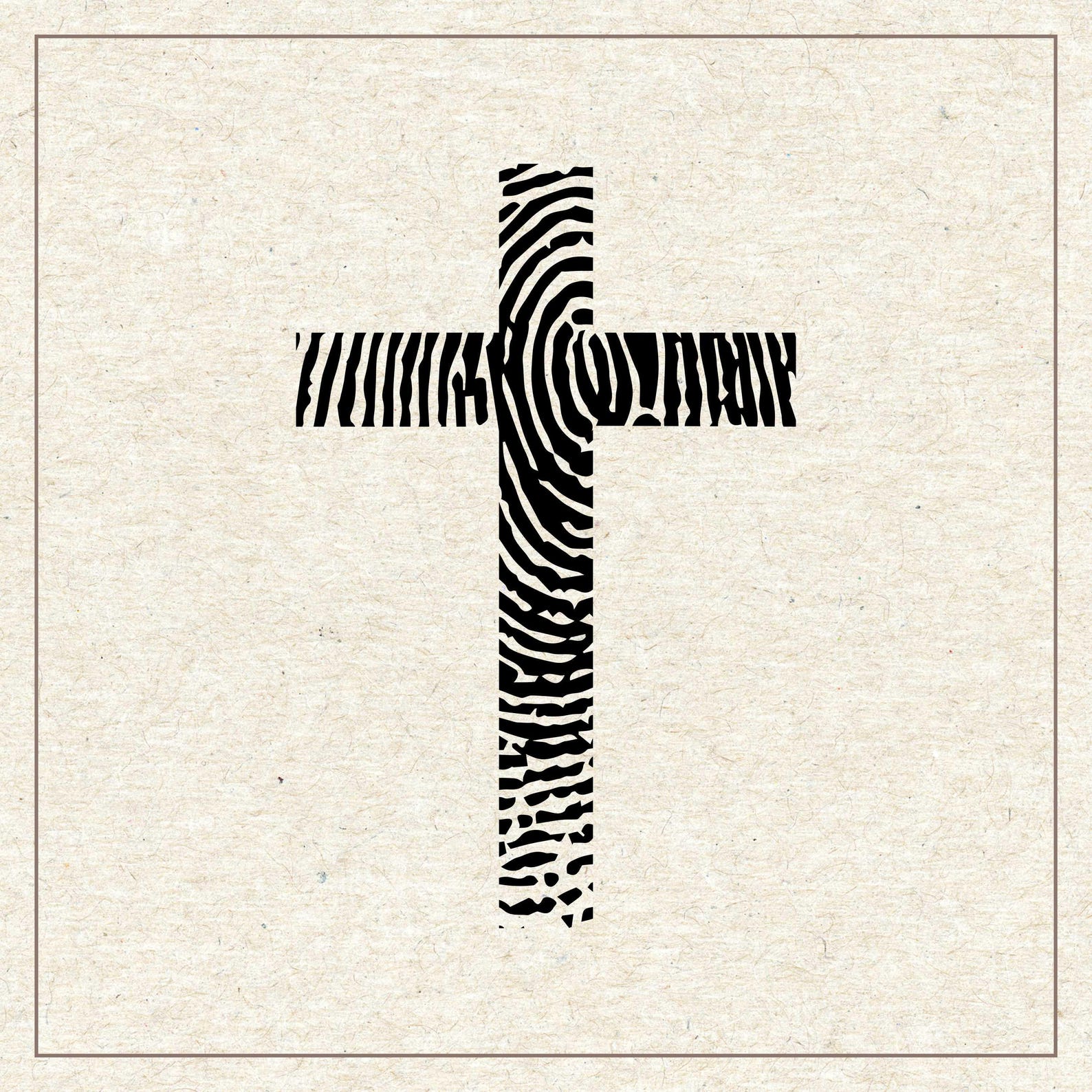 Fingerprint Christian Cross Svg Png, Clipart, Cricut Silhouette Plotter ...