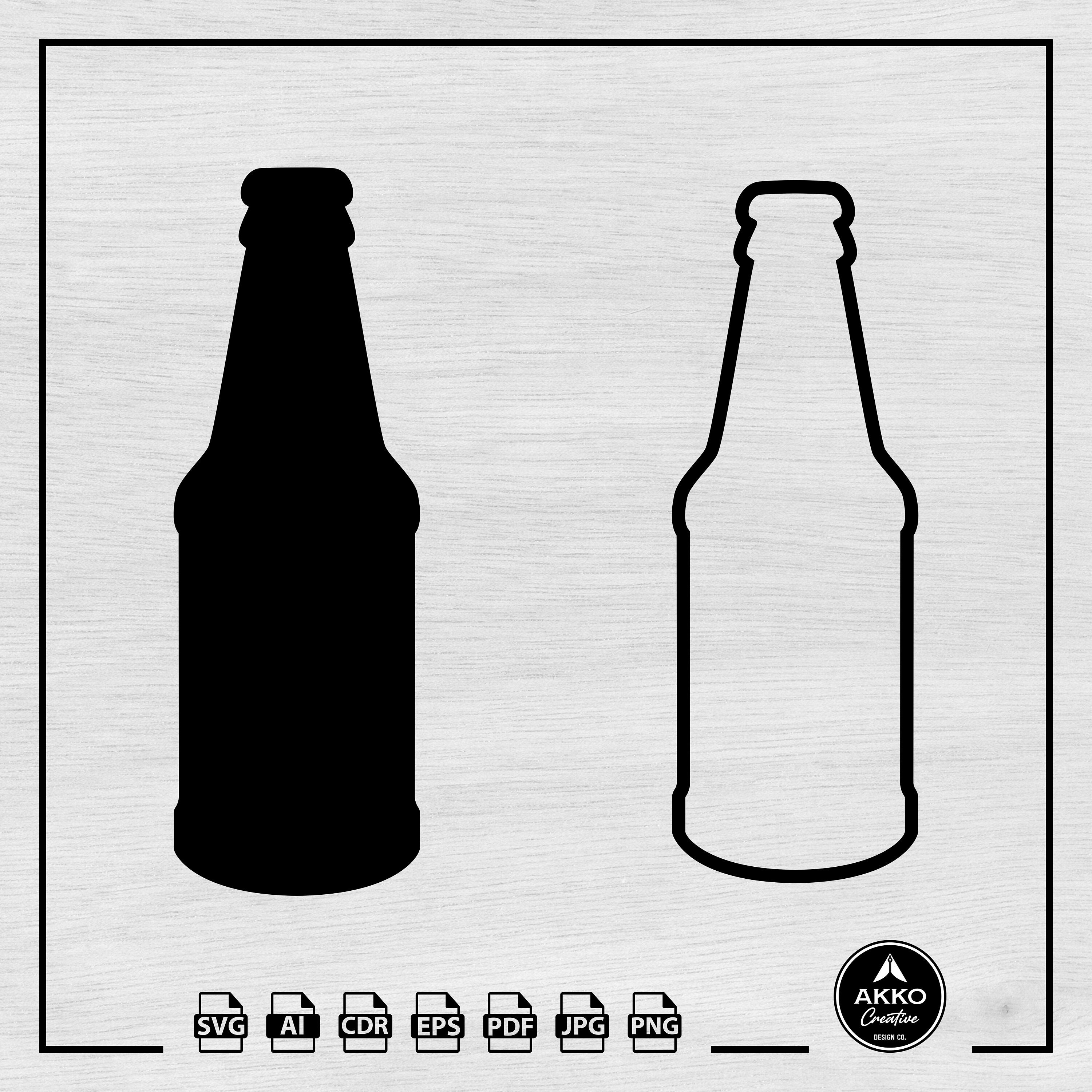 Bottle Svg Png, Outline Bottle Svg, Beer Bottle Svg, Soda Bottle Svg ...