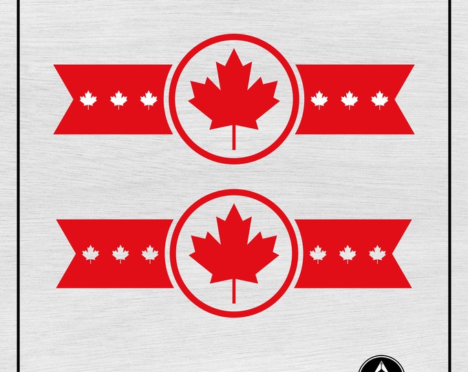 Canada SVG PNG Bundle Canadian Flag Canadien Pride Cricut Files Layered ...