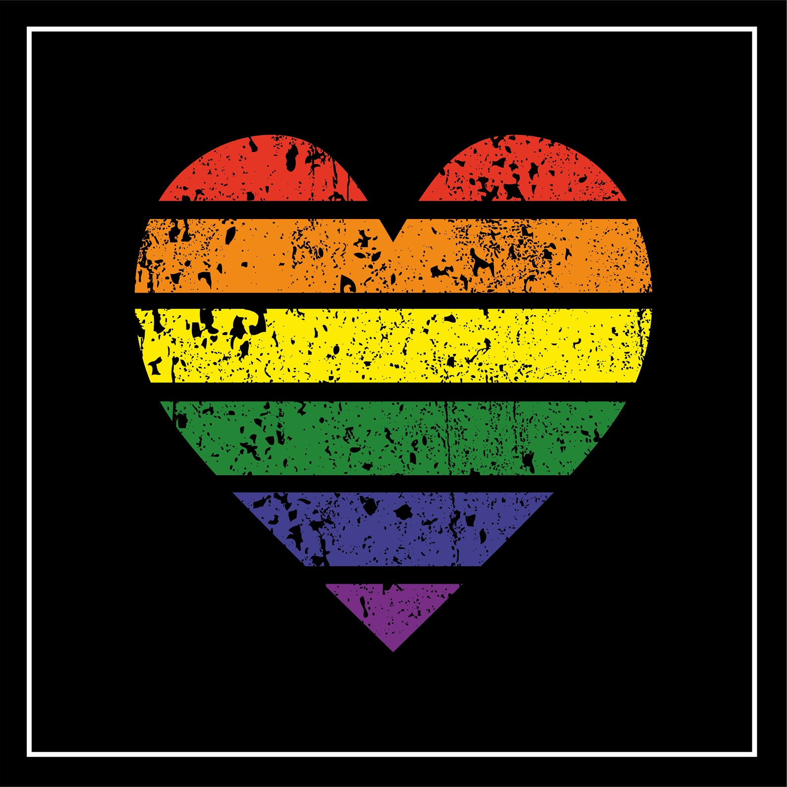 Rainbow Flag Svg Png, Distressed LGBT Flag Svg, LGBT Pride Svg, Gay Svg ...