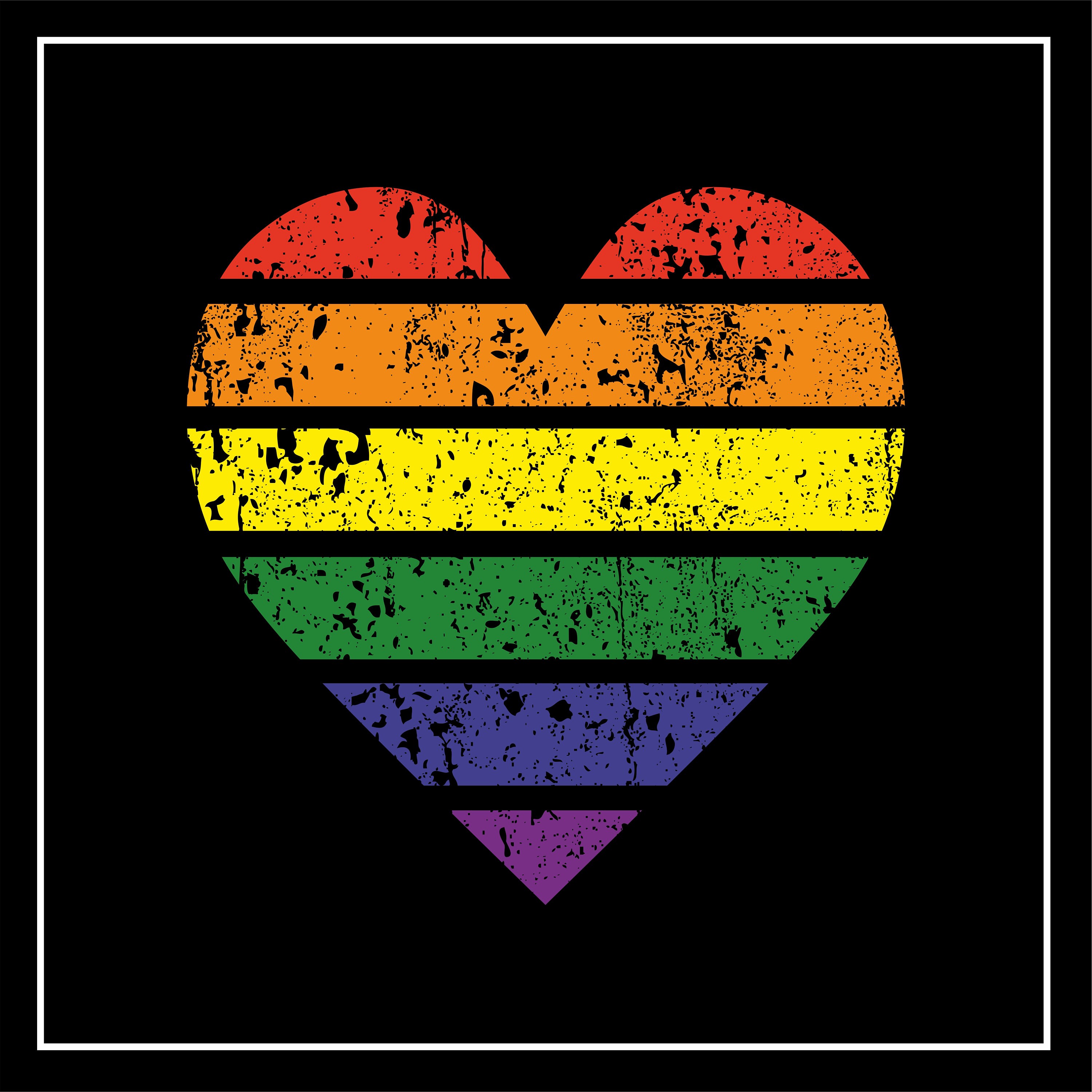 Rainbow Flag Svg Png, Distressed LGBT Flag Svg, LGBT Pride Svg, Gay Svg ...