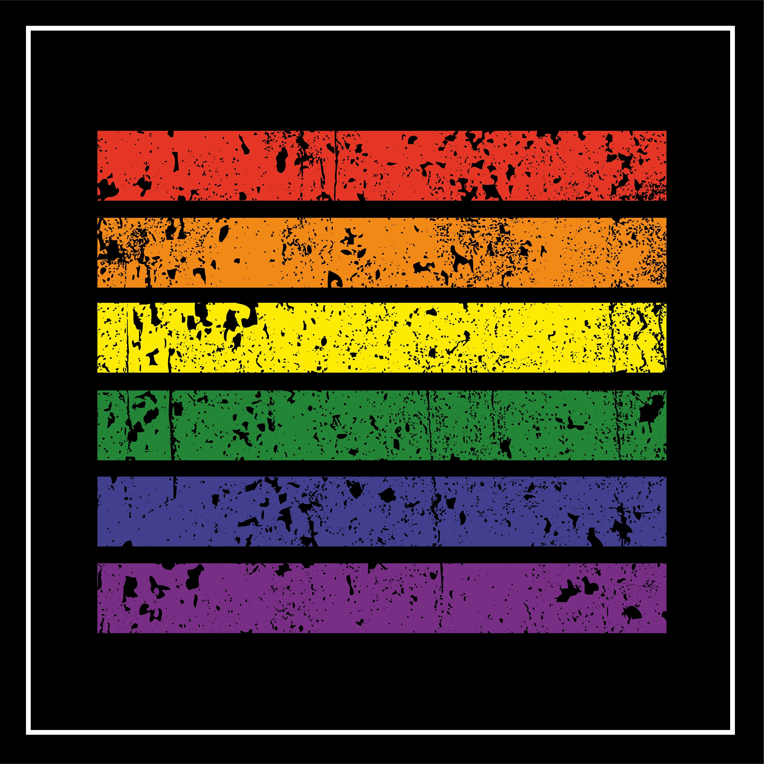 Rainbow Flag Svg Png, Distressed LGBT Flag Svg, LGBT Pride Svg, Gay Svg ...
