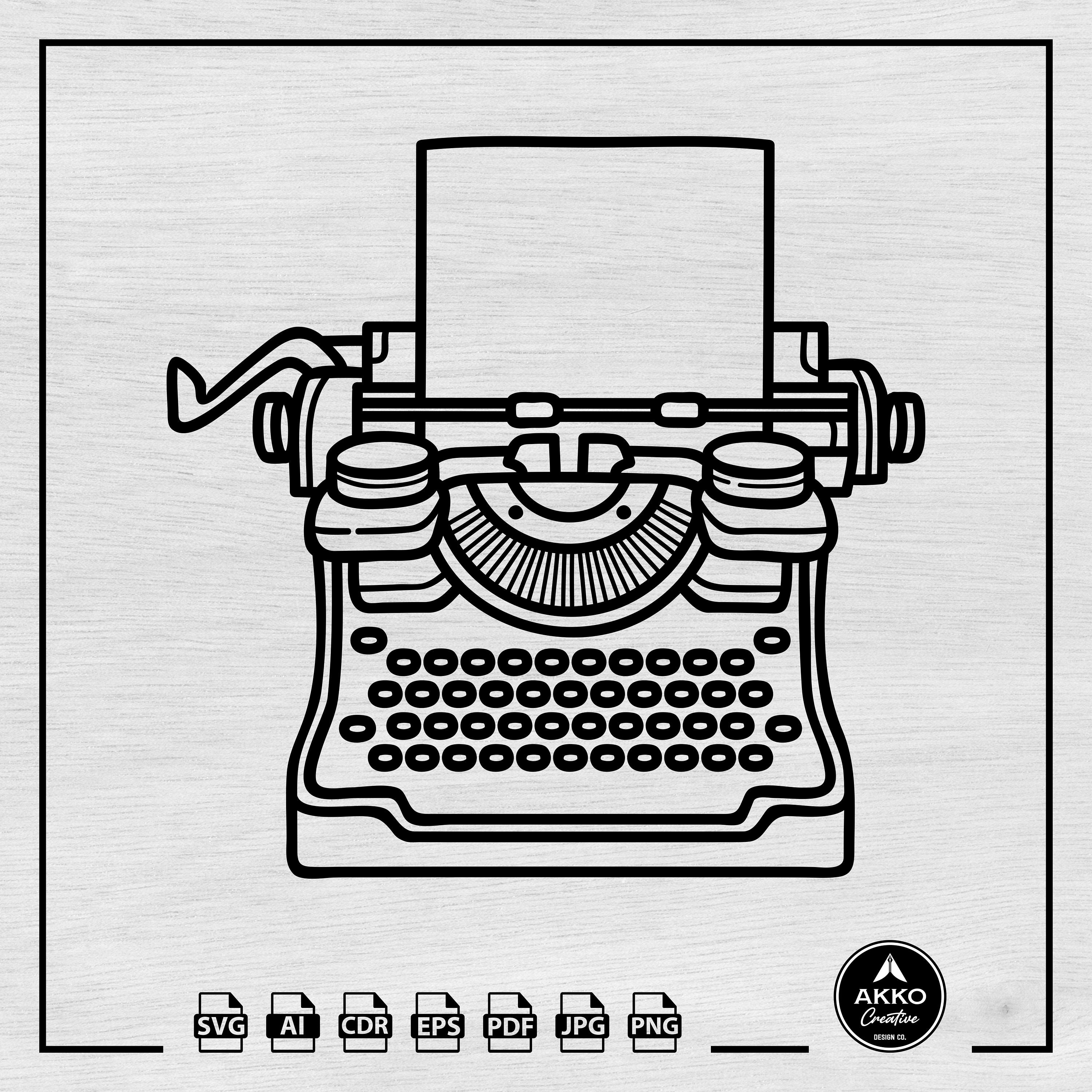 Typewriter Svg Png, Typist Svg, Writer Svg, Writing Svg, Classic ...