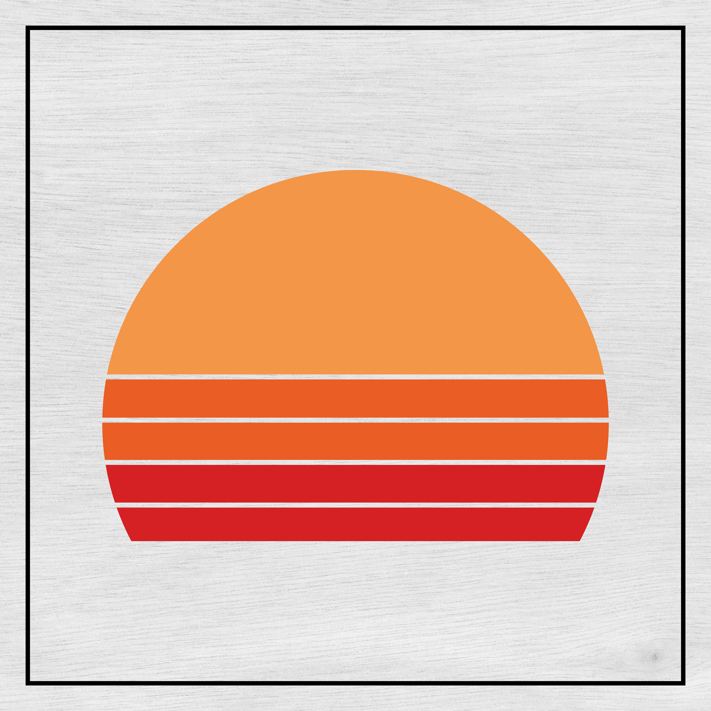 Retro Sunset Background Svg, Sunset Svg, Summer Vibes Svg, Round Sunset ...