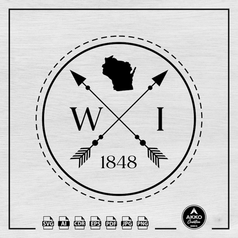 Wisconsin Svg Png, Wisconsin State Svg, Wisconsin Map Svg, Wisconsin ...