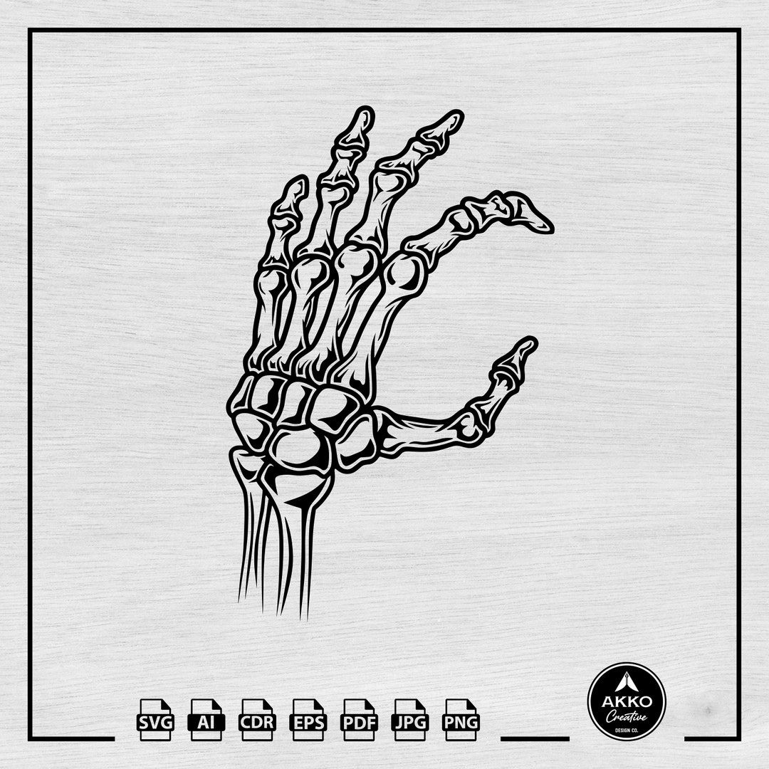 Circle Game Skeleton Hand Svg Png, Skeleton Ok Hand Svg, Circle Game ...