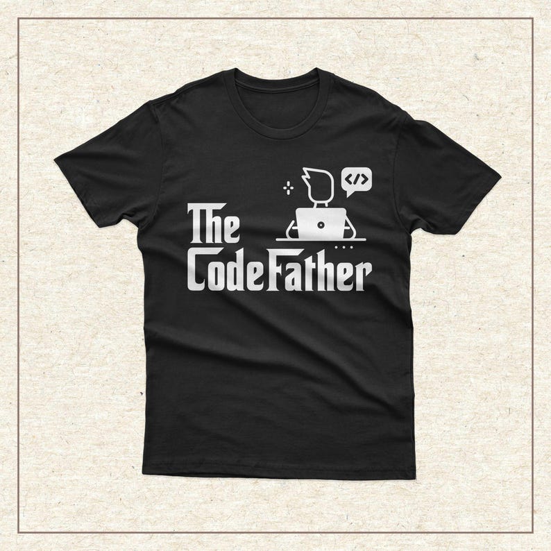 The Codefather Svg Png, Coder Shirt, Coding Svg, Programmer Svg, Software Engineer Svg, Clipart ...