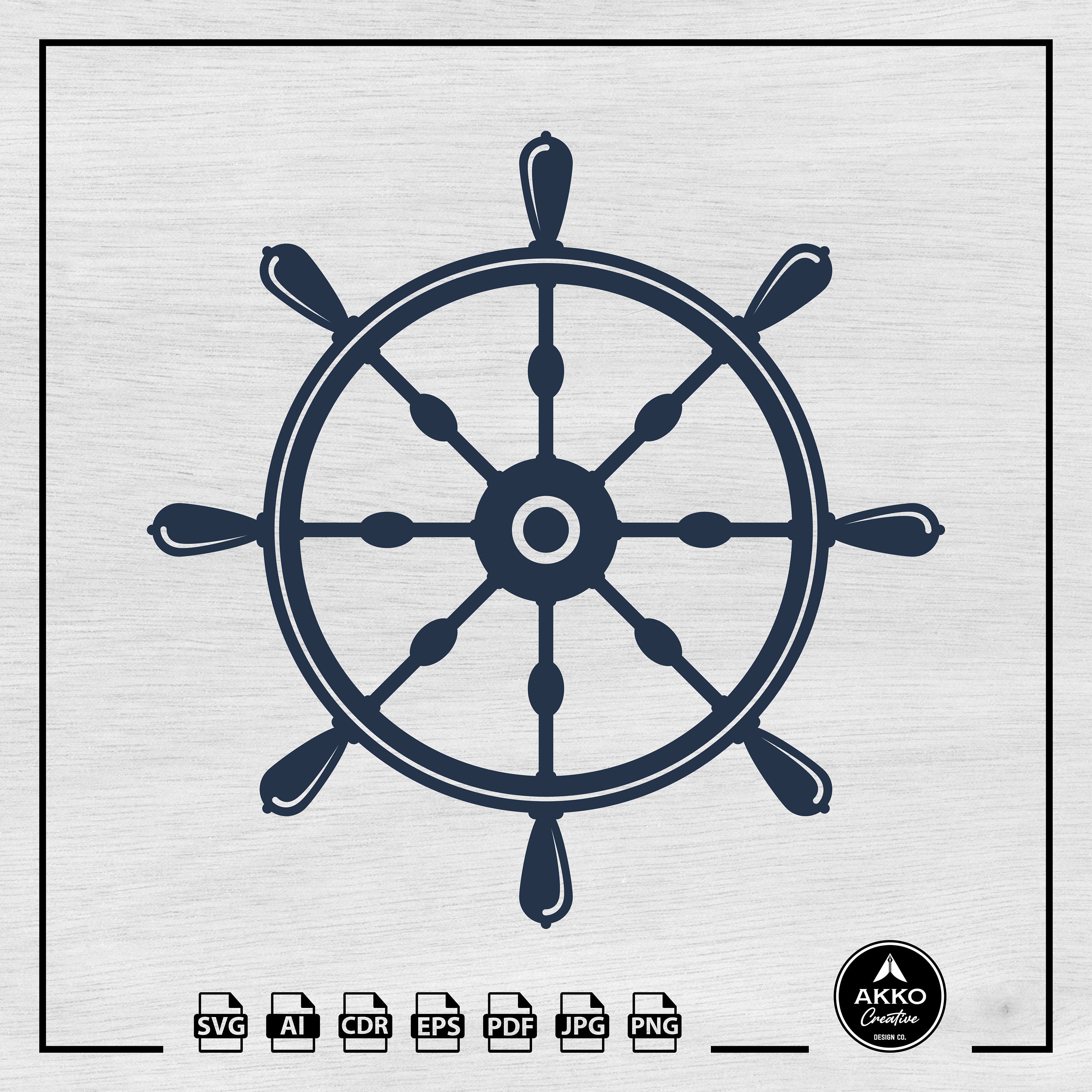 Ship Steering Wheel Svg Png, Boat Wheel Svg, Ship Wheel Svg, Navy ...