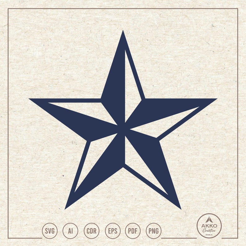Nautical Star Svg Png, Compass Star Svg, North Star Svg, Compass Rose ...