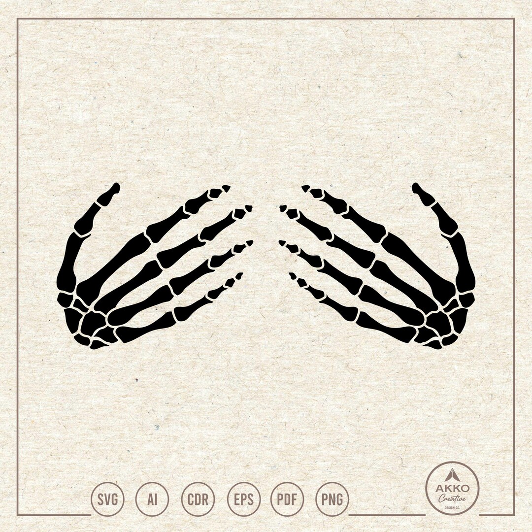 Skeleton Hands Covering Chest Svg Png, Clipart, Cricut Silhouette ...