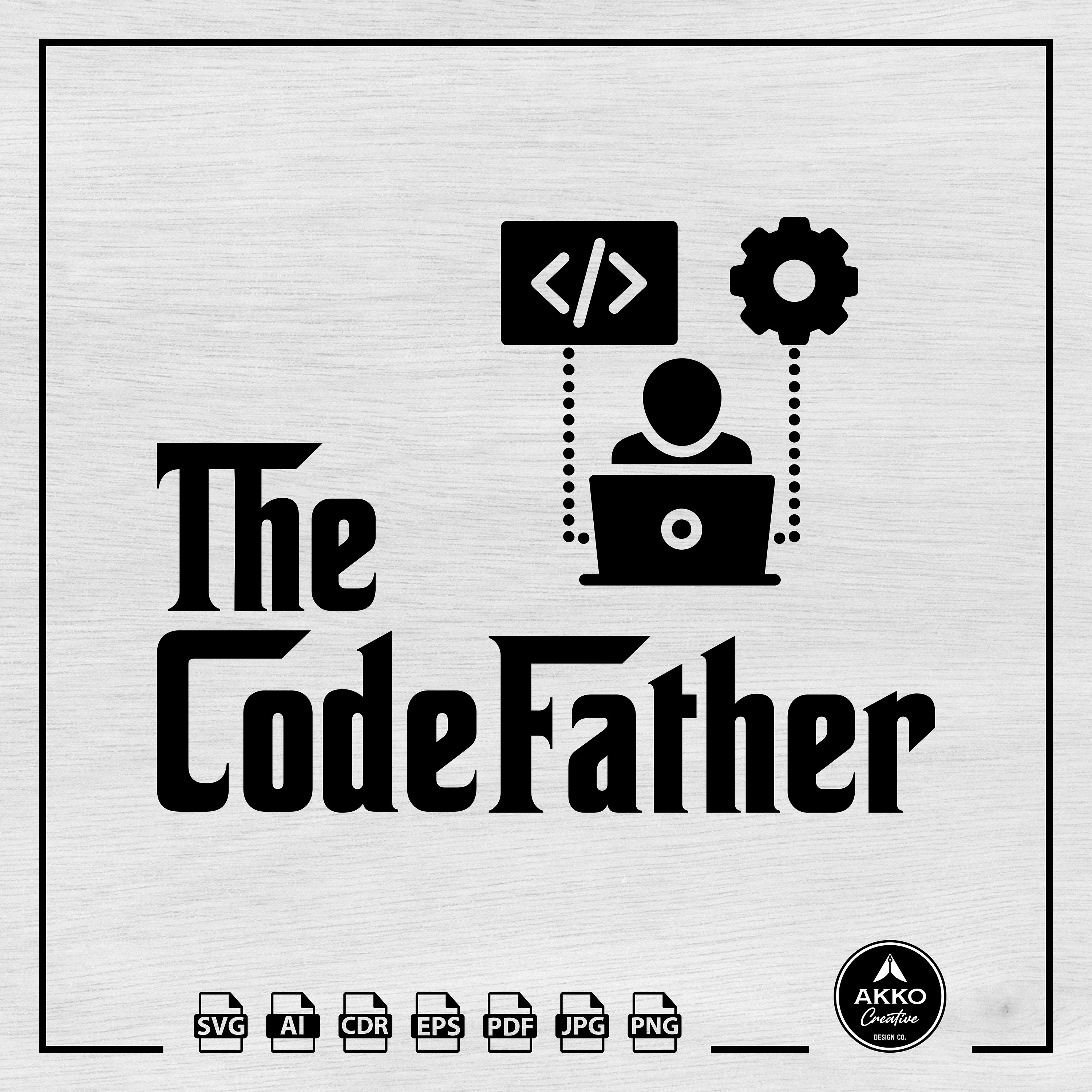 The Codefather Svg Programmer Svg Png Software Engineer Svg Coder Svg Png Coding Svg Geek