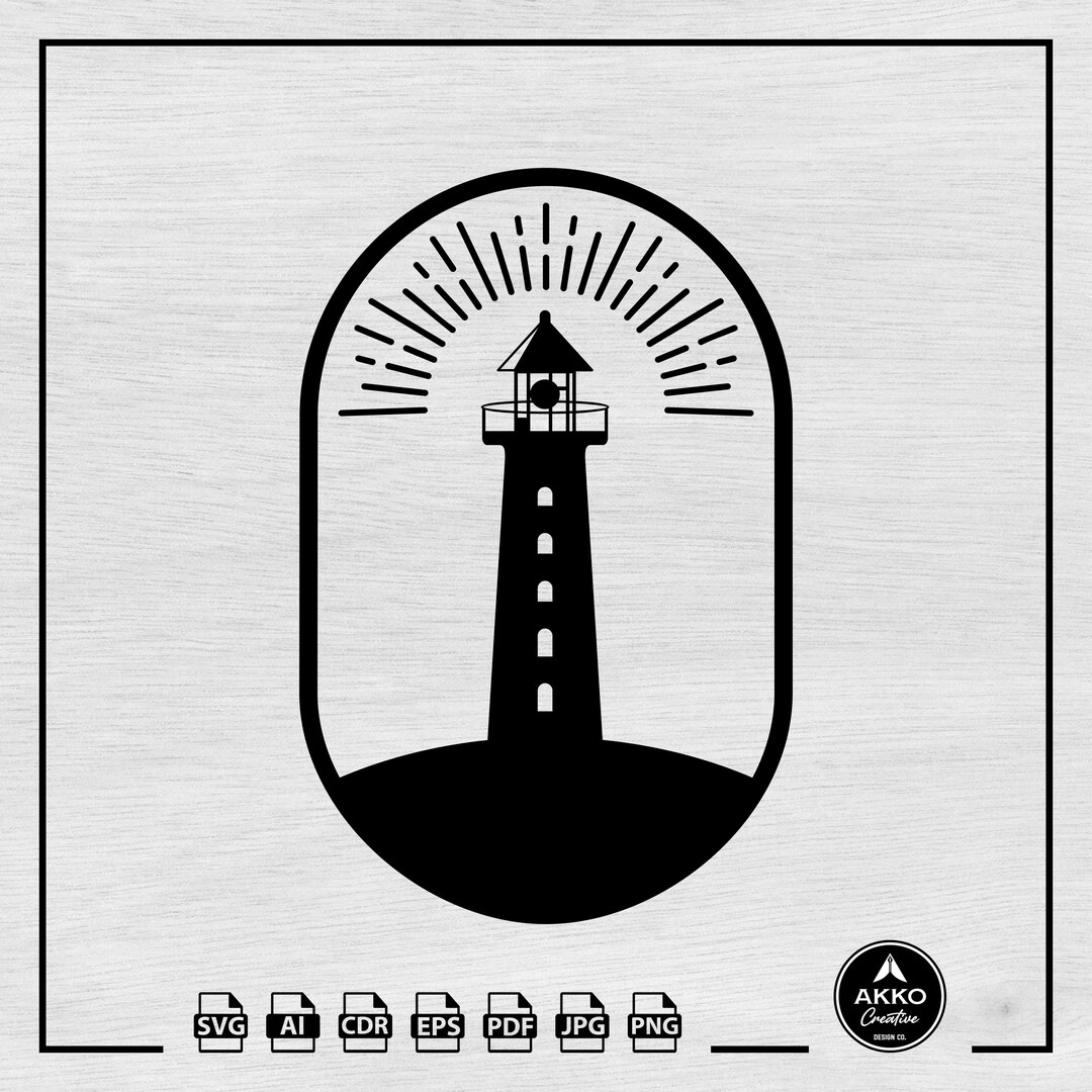 Lighthouse Svg Png, Beacon Svg, Nautical Lighthouse Svg, Lighthouse ...