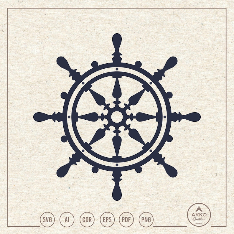 Rudder Svg Png, Nautical Clipart, Cricut Silhouette Plotter Cut File ...