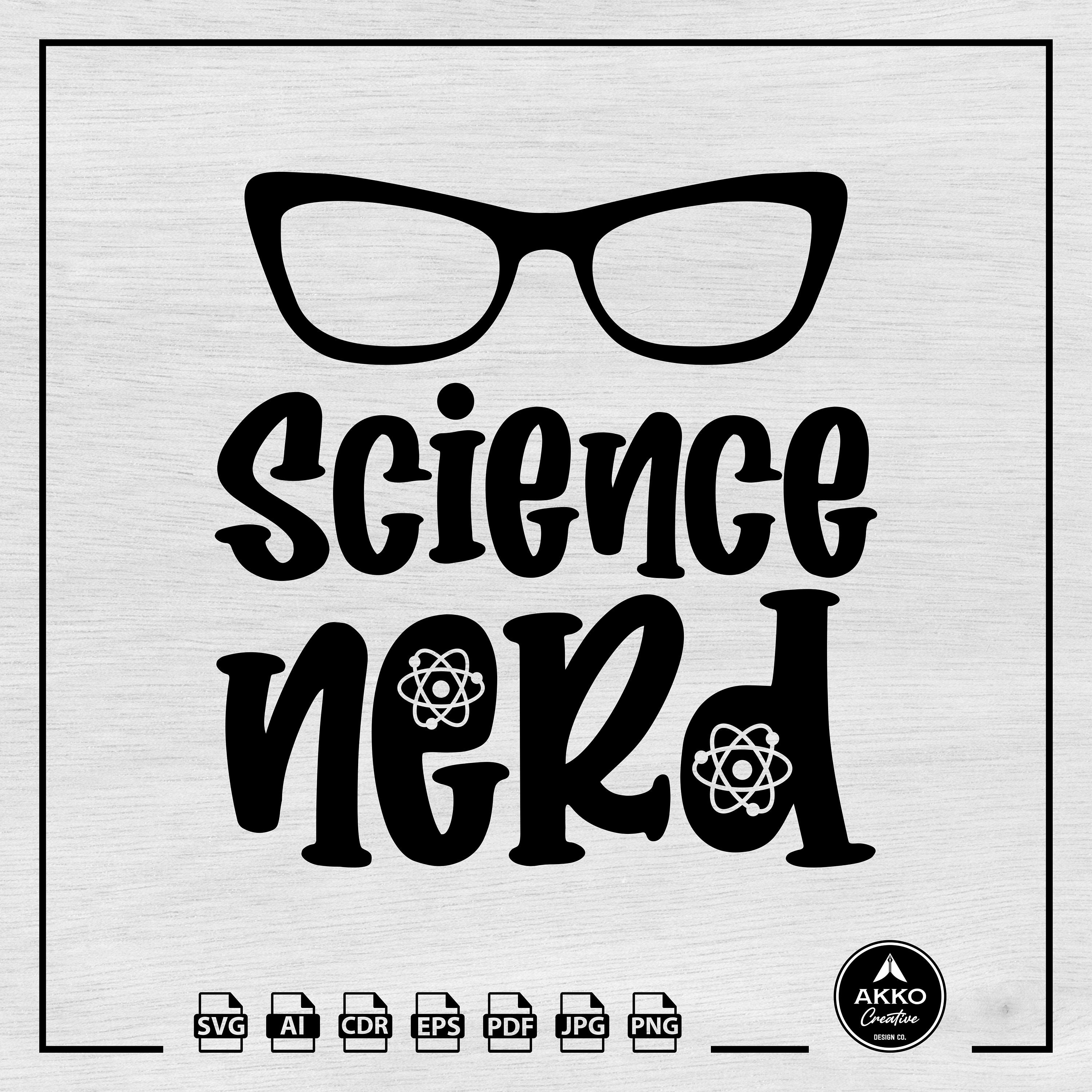 Science Nerd Svg Png, Science Teacher Svg Png, Atom Svg Png, Scientist ...