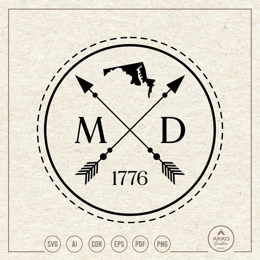 Maryland Svg Png, Clipart, Cricut Silhouette Plotter Cut File - Etsy