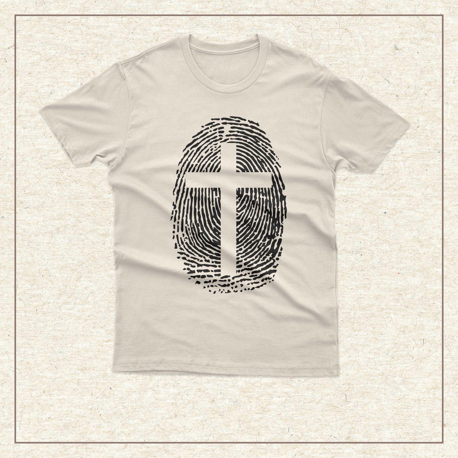 Fingerprint Christian Cross Svg Png, Clipart, Cricut Silhouette Plotter ...