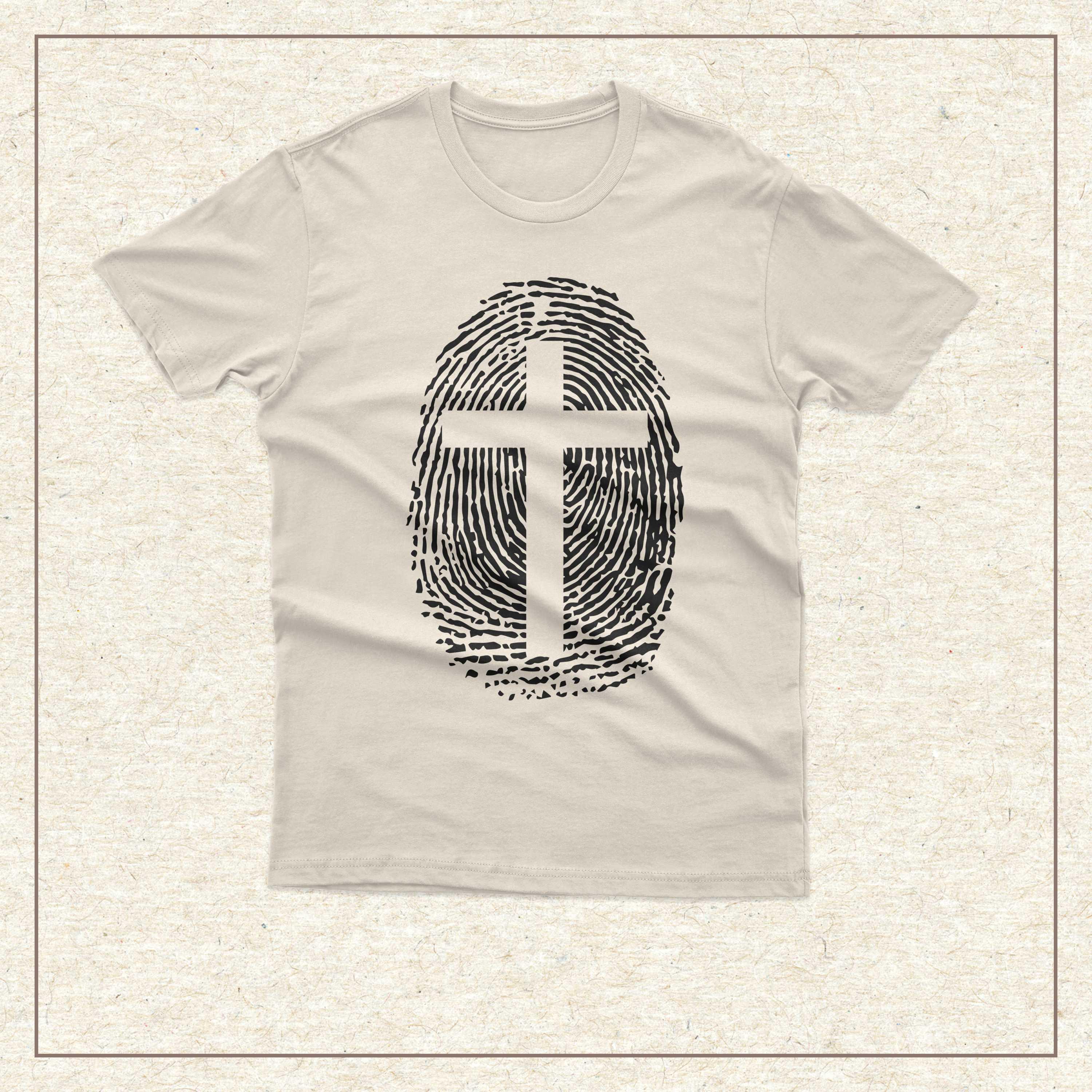 Fingerprint Christian Cross Svg Png, Clipart, Cricut Silhouette Plotter ...